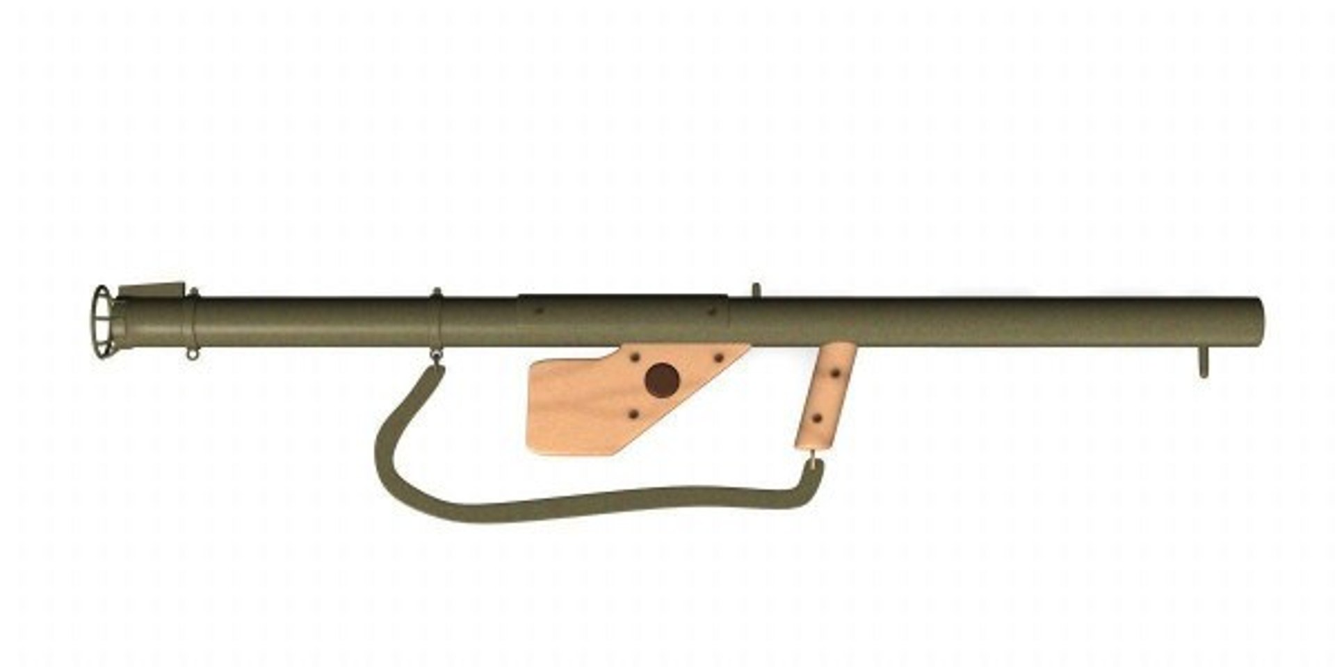 3d Model Of M1 Bazooka