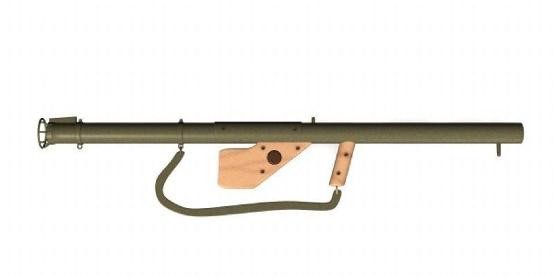 3d model of m1 bazooka