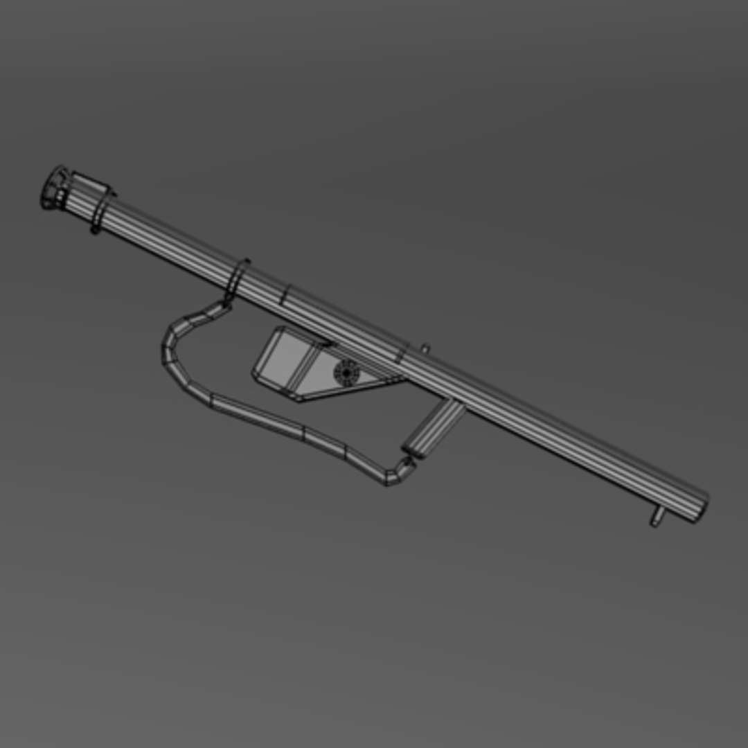 3d Model Of M1 Bazooka