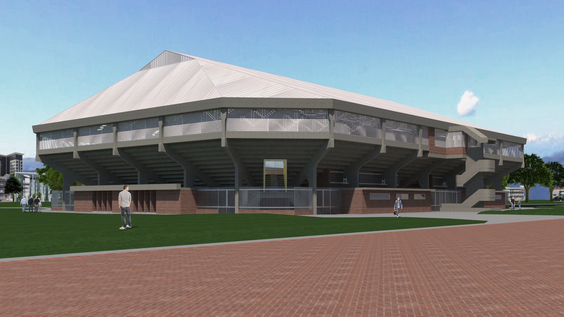 3d Model Palacio Deportes Bogota