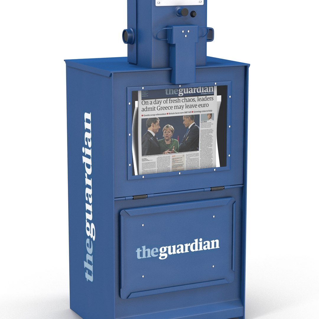 3d model newspaper boxes