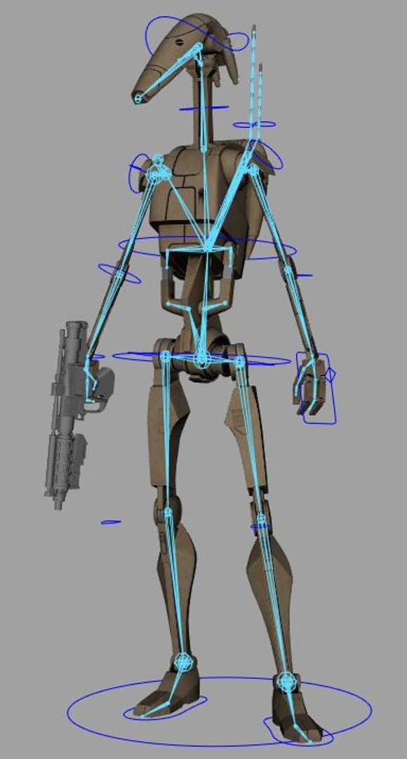 3D Model B1 Battle Droid Rifle - TurboSquid 1155291
