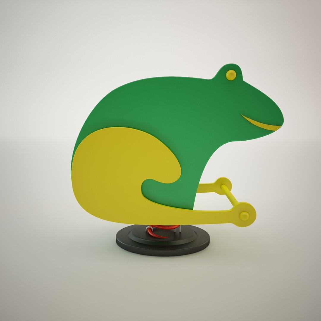 spring swing playground child 3d 3ds