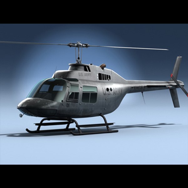 3d model military helicopter