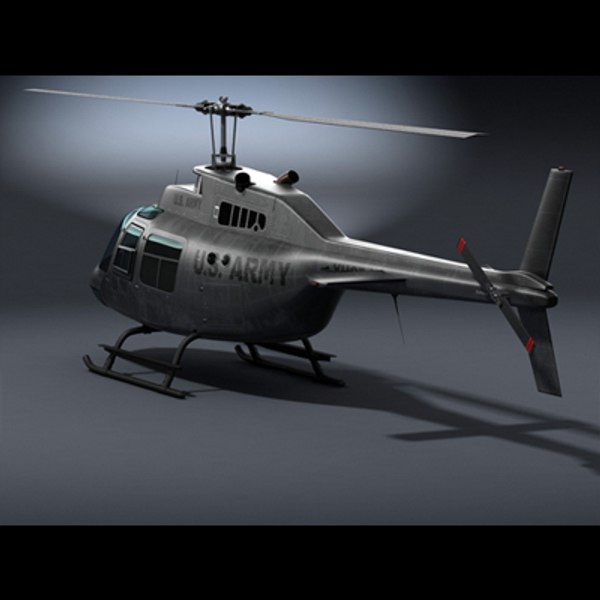 3d model military helicopter