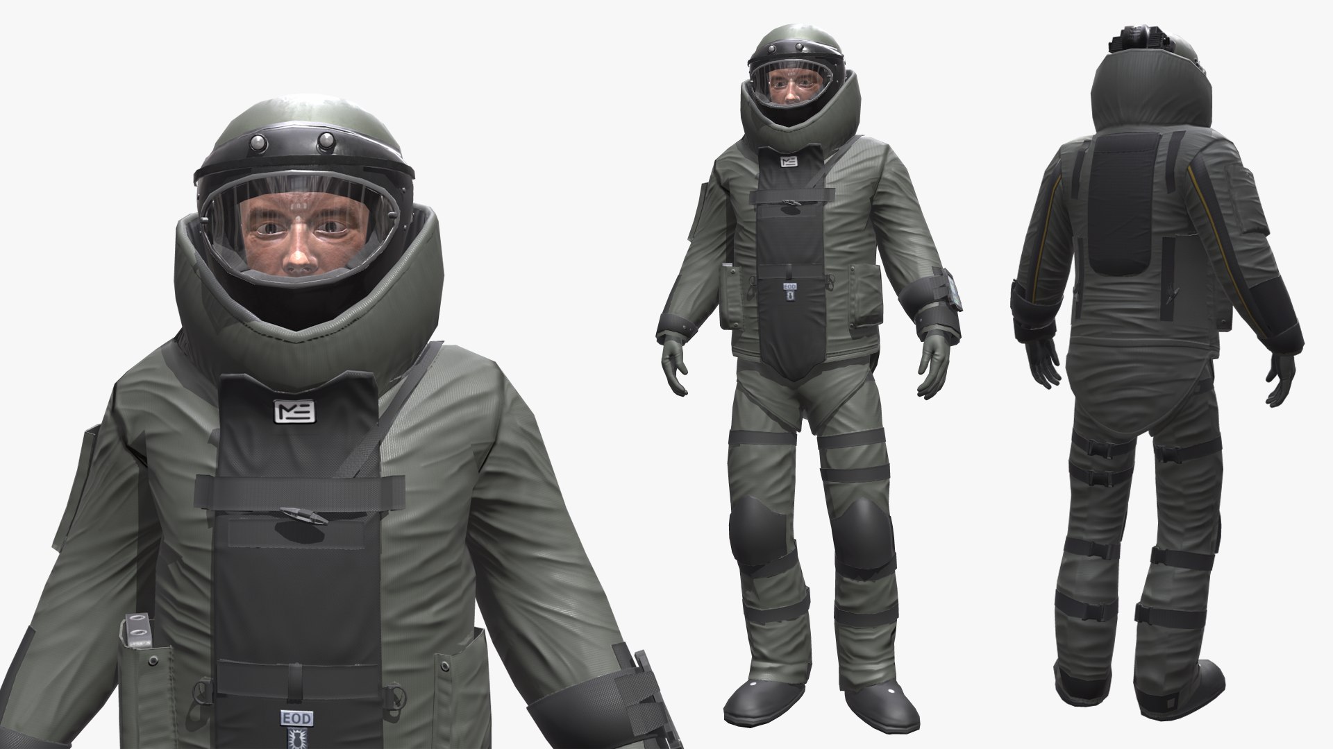 Bomb Suit EOD 9 3D Model - TurboSquid 1990433