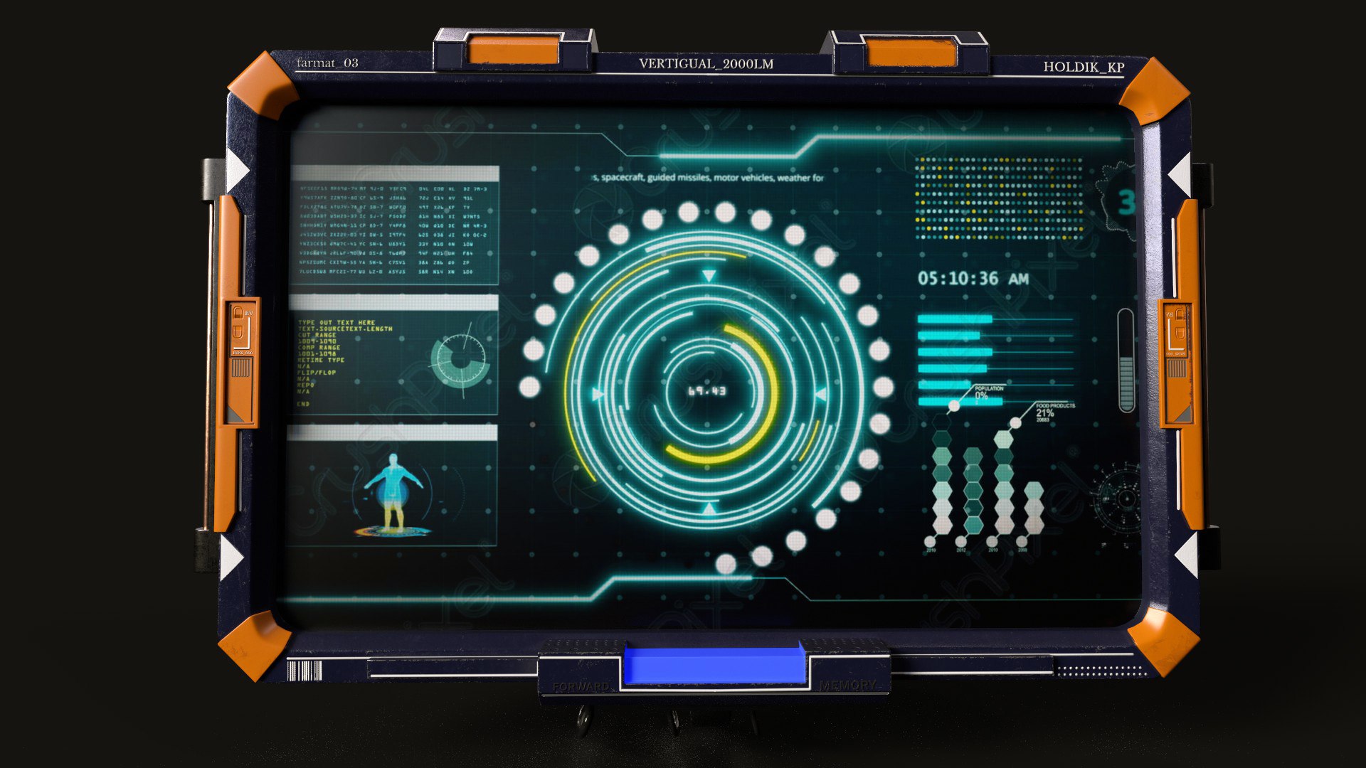 3D Control Panel Screen Vol 02 Model - TurboSquid 1874155