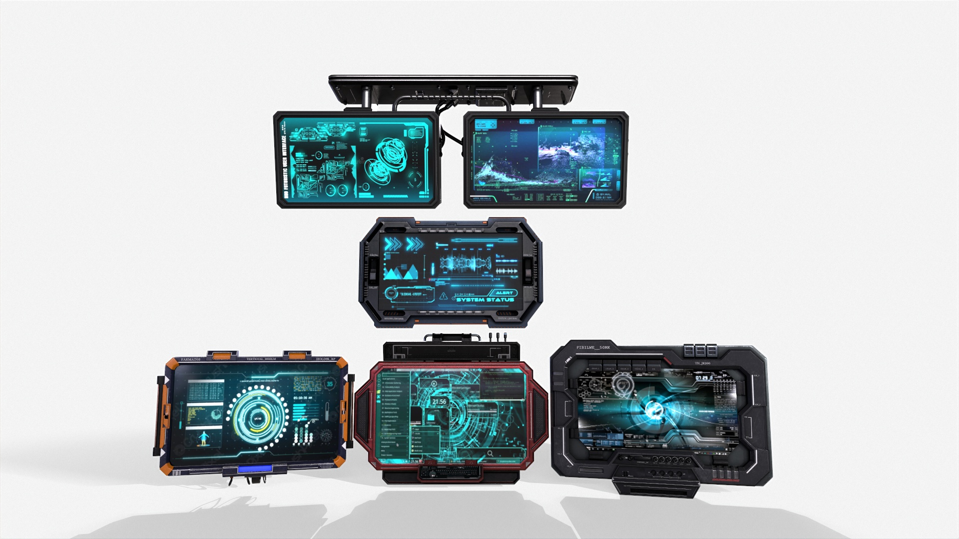 3D Control Panel Screen Vol 02 Model - TurboSquid 1874155