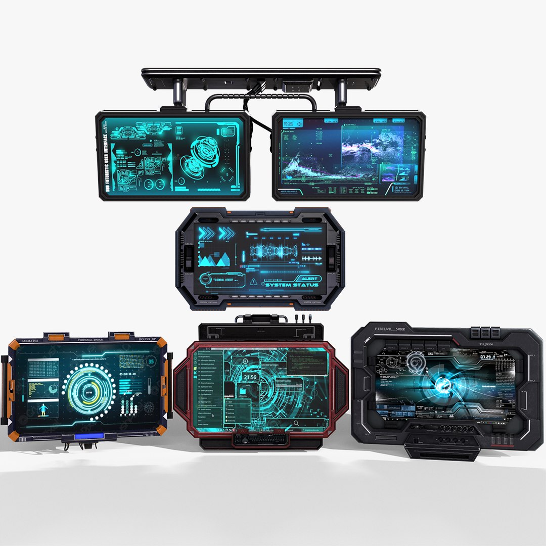 3D Control Panel Screen Vol 02 Model - TurboSquid 1874155