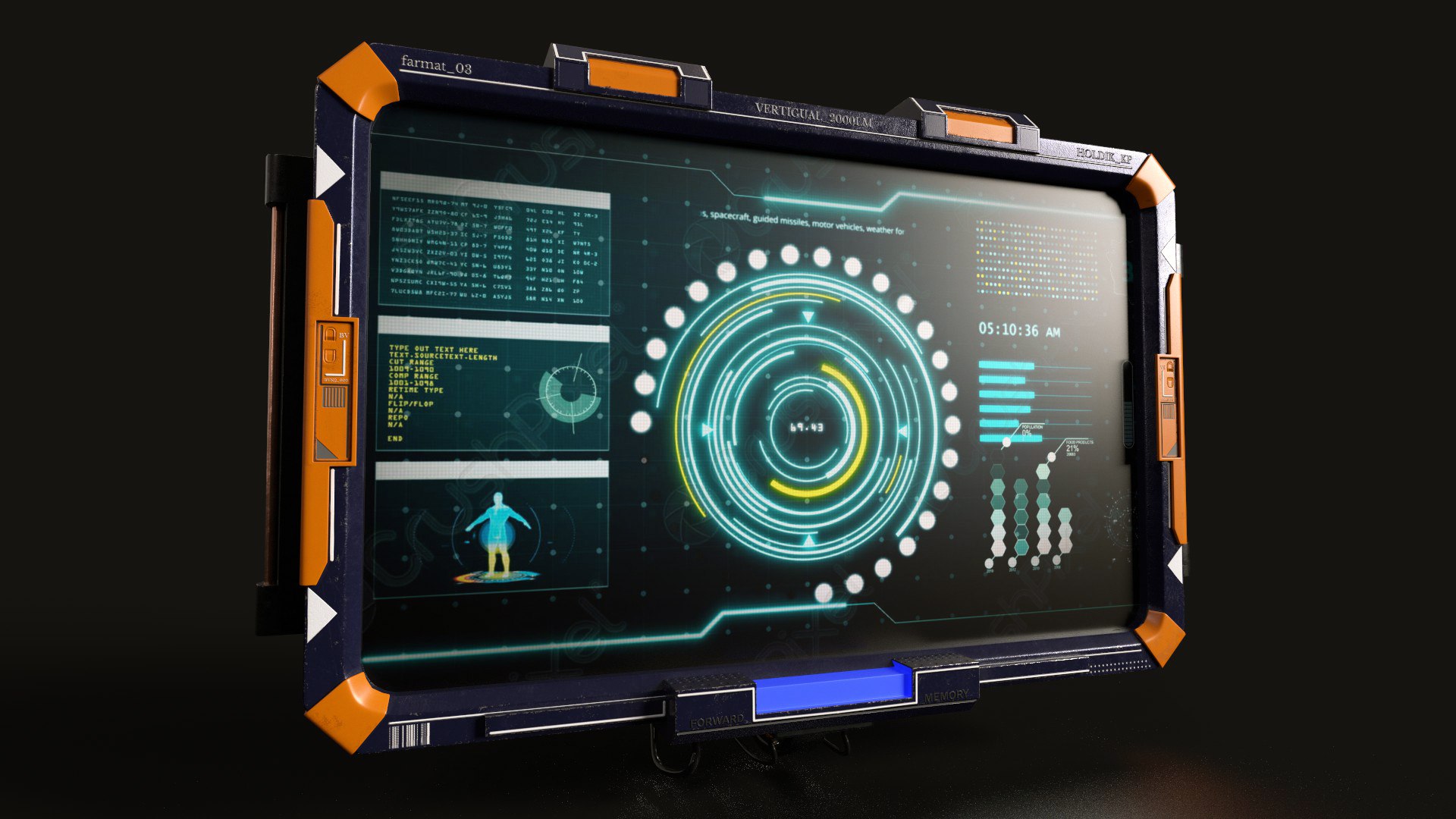 3D Control Panel Screen Vol 02 Model - TurboSquid 1874155