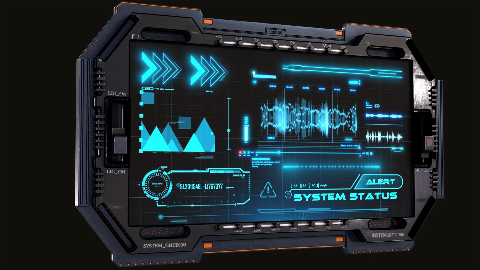 3D Control Panel Screen Vol 02 Model - TurboSquid 1874155