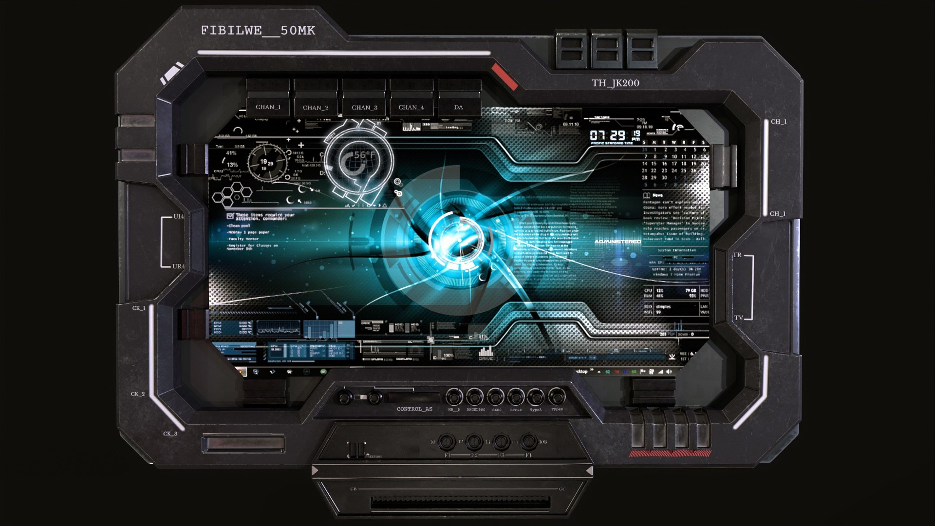 3D Control Panel Screen Vol 02 Model - TurboSquid 1874155