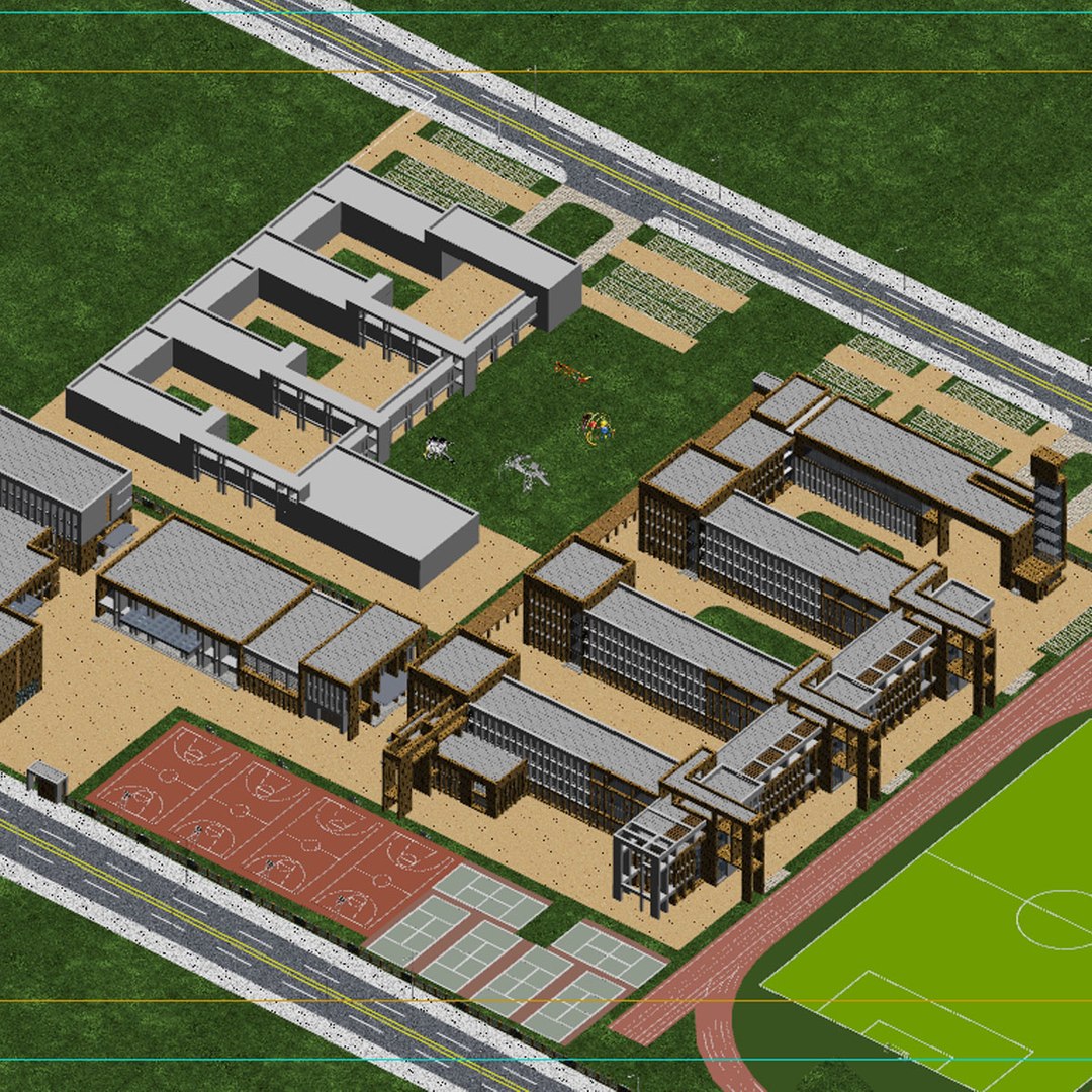 3d Model School