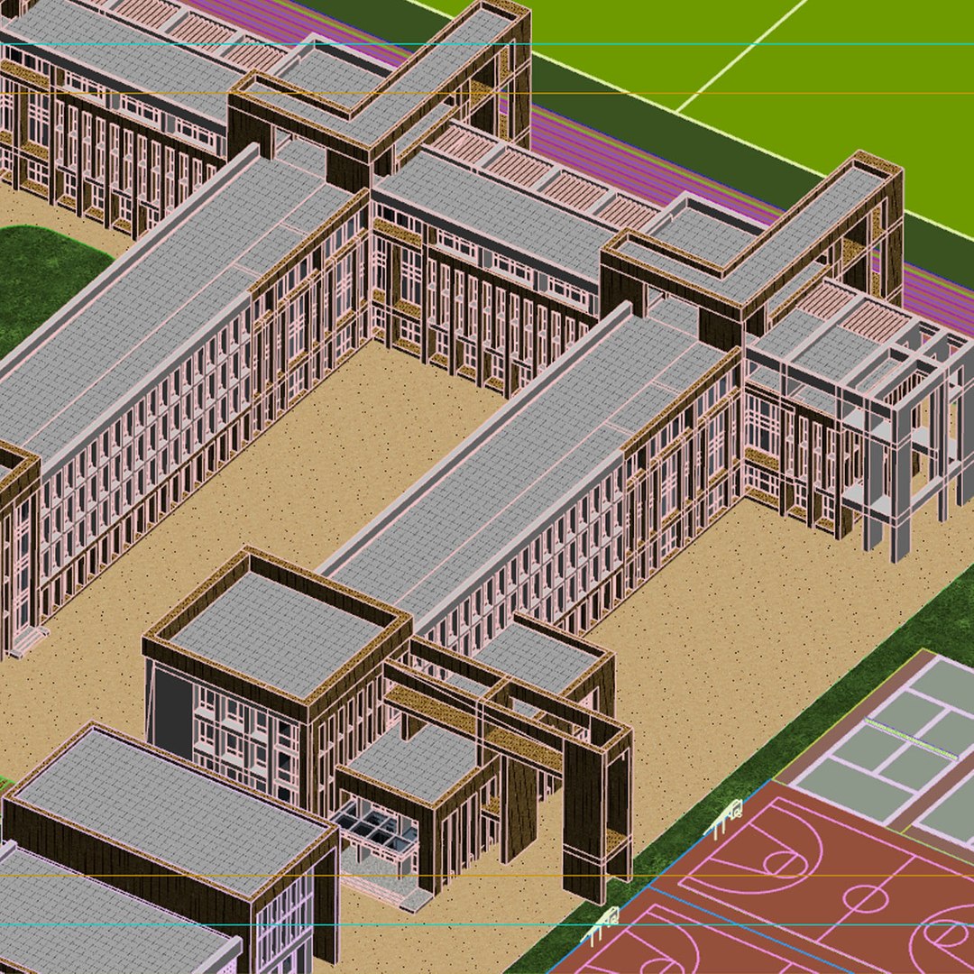 3d Model School
