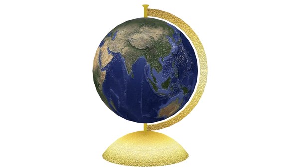 Globus 3D-Modell - TurboSquid 1234636