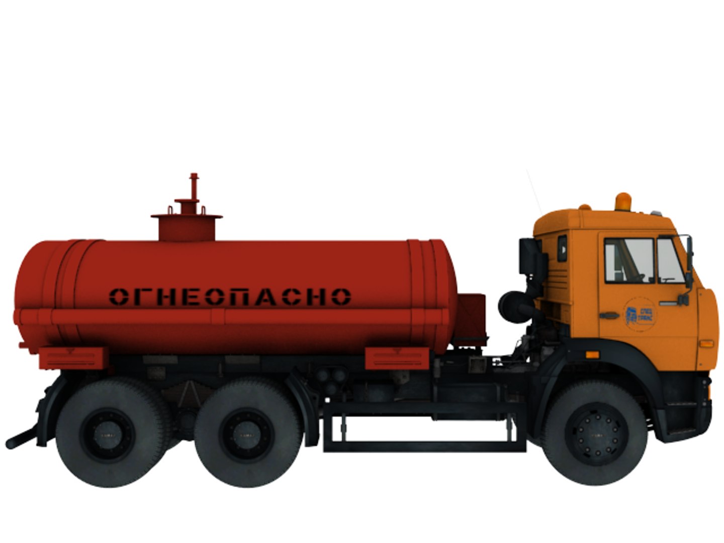 3d Kamaz 65115 Ogneopasno Model