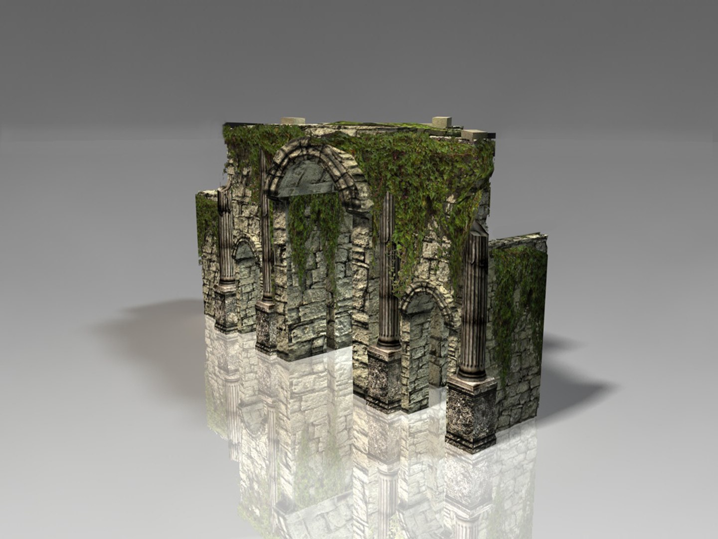 3D Jungle Ruins Gate - TurboSquid 1180094