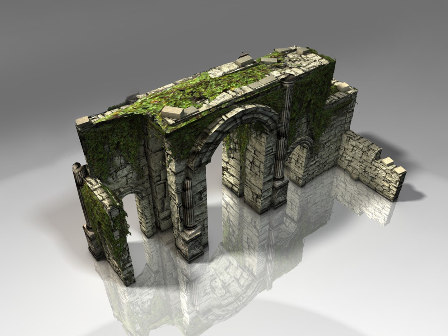 3D Jungle Ruins Gate - TurboSquid 1180094