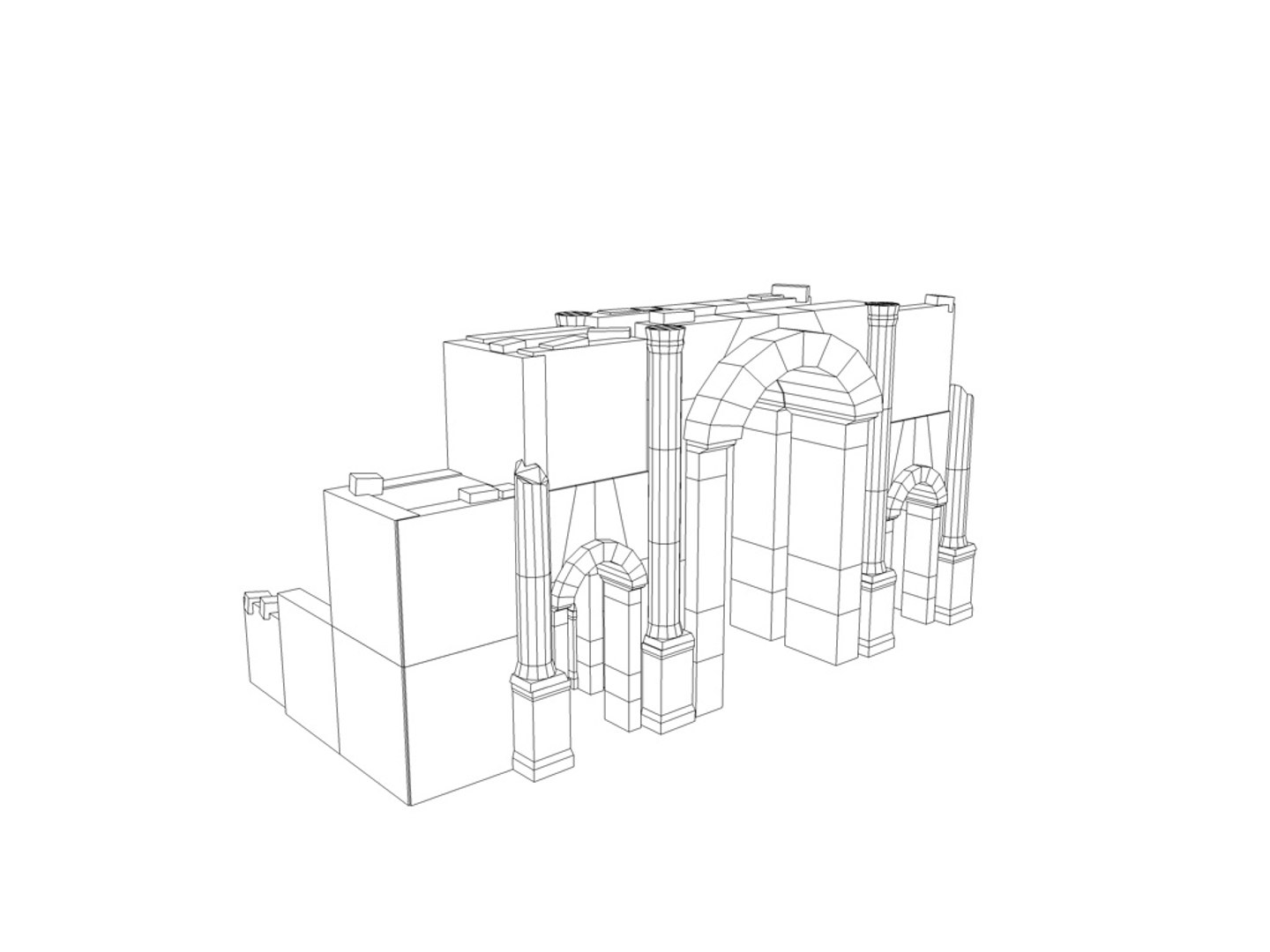 3D Jungle Ruins Gate - TurboSquid 1180094