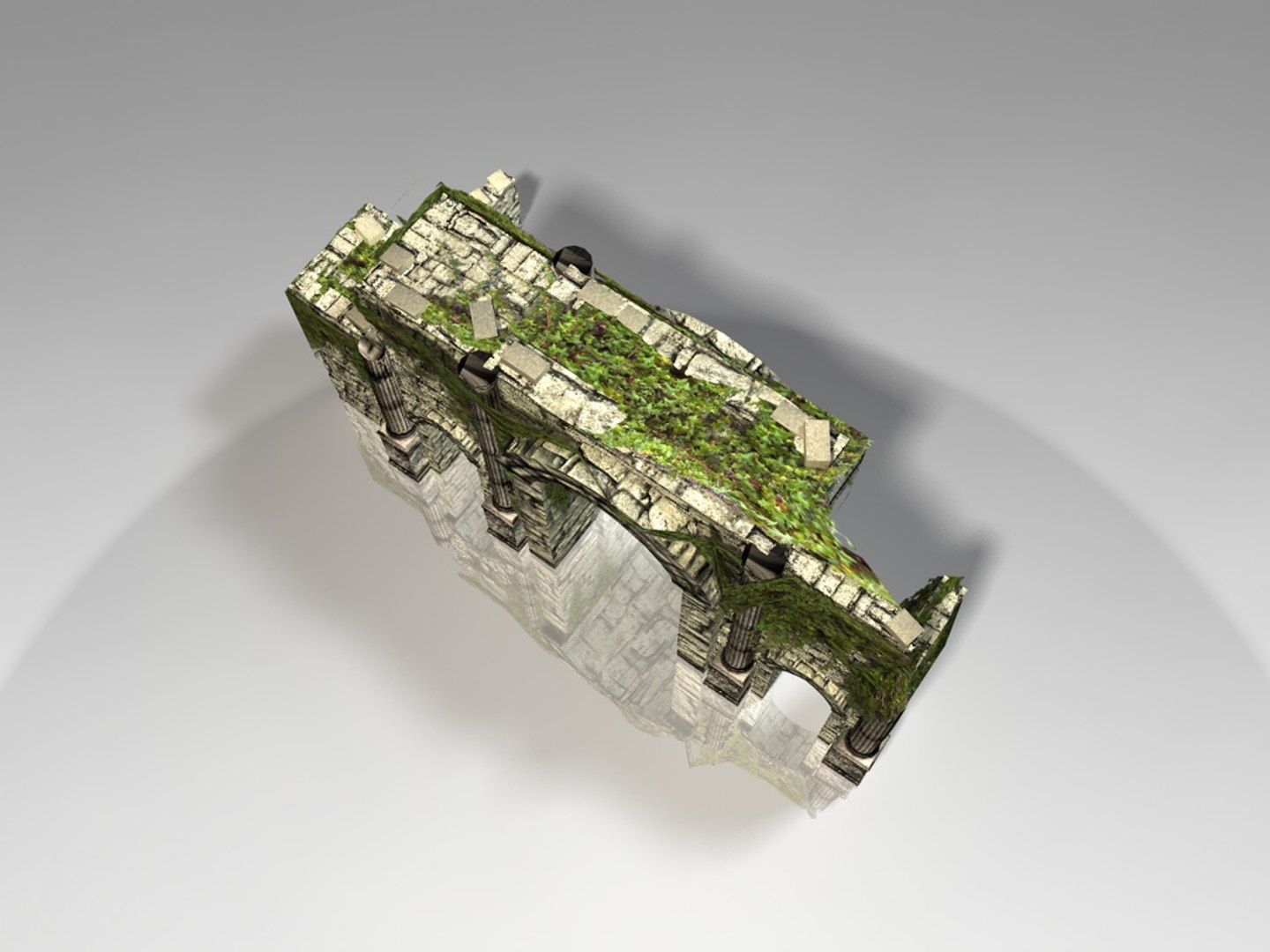 3D Jungle Ruins Gate - TurboSquid 1180094
