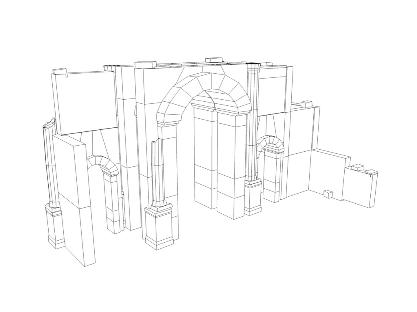 3D Jungle Ruins Gate - TurboSquid 1180094