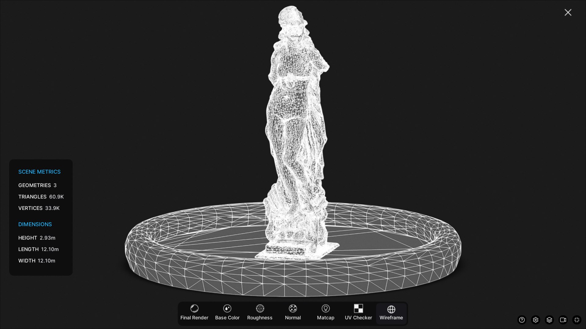 3D Venus Fountain - TurboSquid 2369789