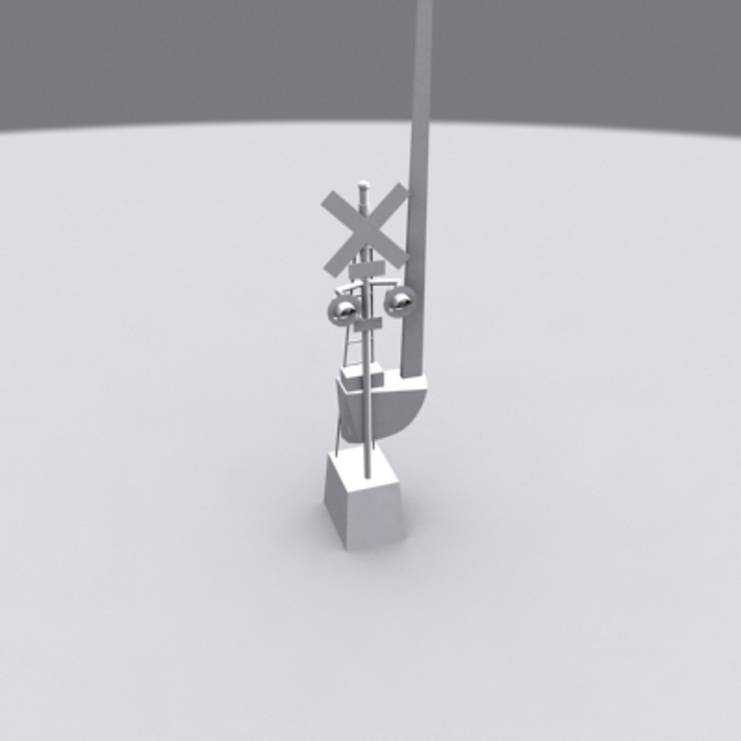 Pelican Railroad Crossing 3d Model