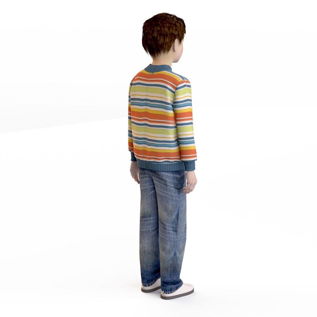 Fashion Clothing Children Baby S 3d Model