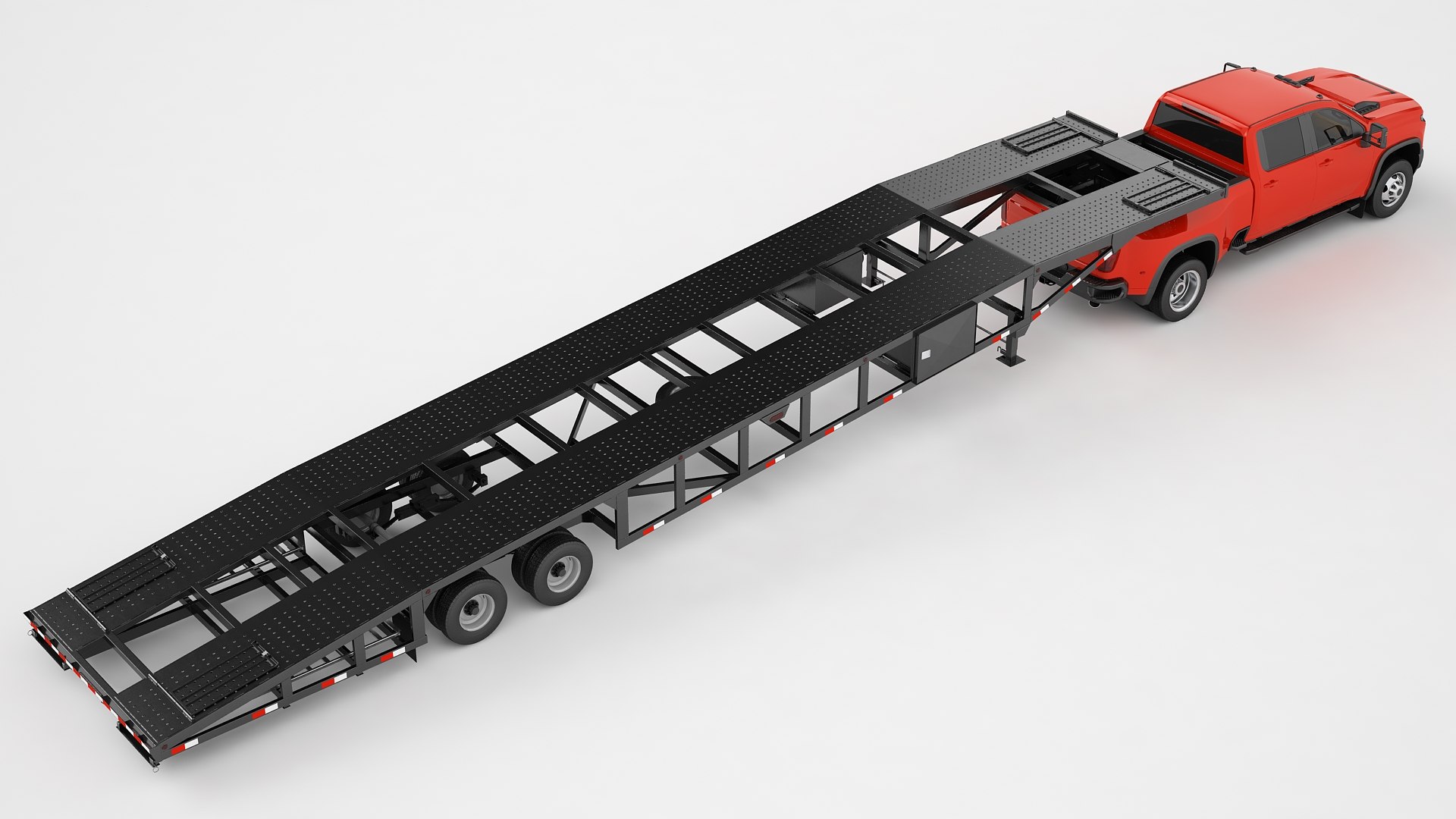 Pickup Truck Generic Wedge Trailer 01 model - TurboSquid 1831119