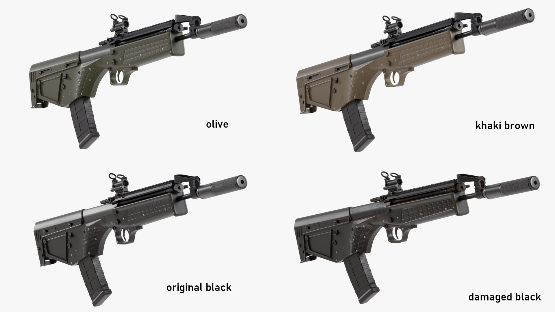 Kel-Tec RDB Survival Rifle Model - TurboSquid 2260274