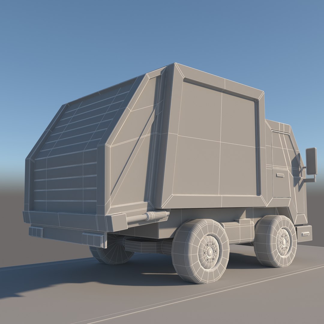 3D Cartoon Garbage Truck - TurboSquid 1301411