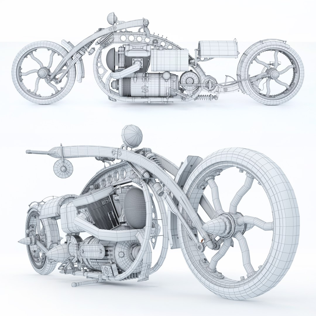Vehicle Motorcycle Moto 3D Model - TurboSquid 1684522