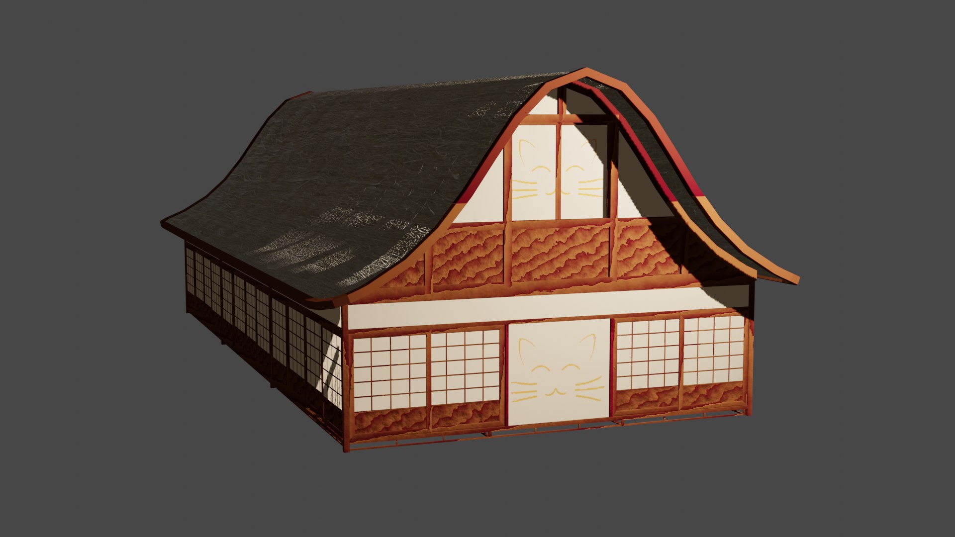 Japanese Style House Model - TurboSquid 1976532
