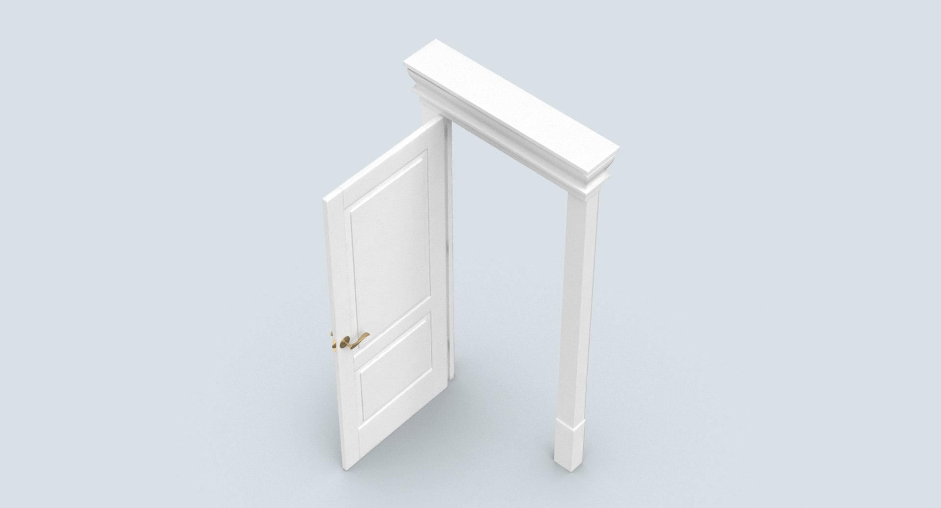 Classic-doors---door-2-open 3D Model - TurboSquid 1238169