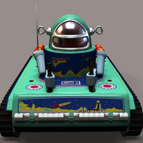 3d reproduction toy space tank robot model
