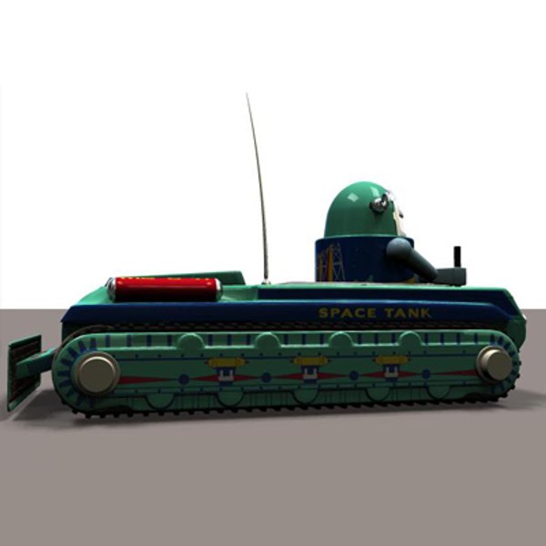 3d reproduction toy space tank robot model