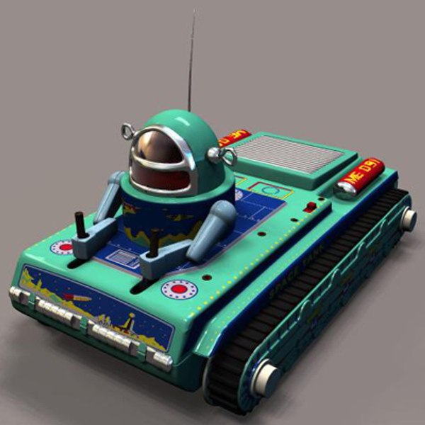 3d reproduction toy space tank robot model