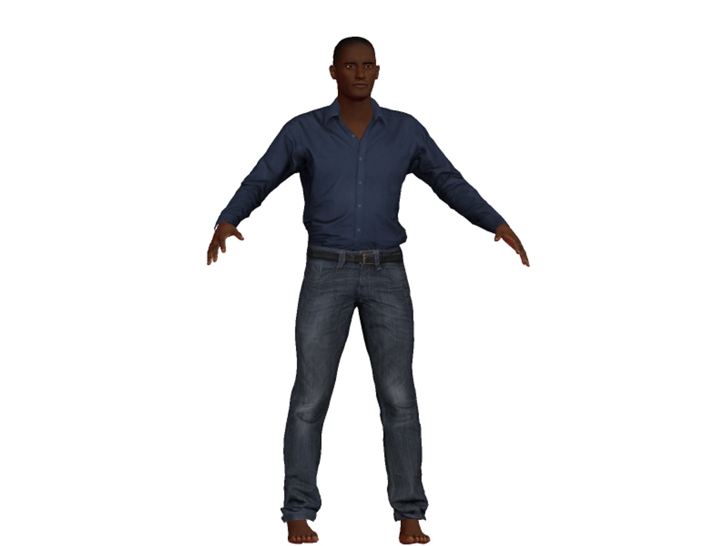 Black Adult Male Rigged 3D Model - TurboSquid 1453426