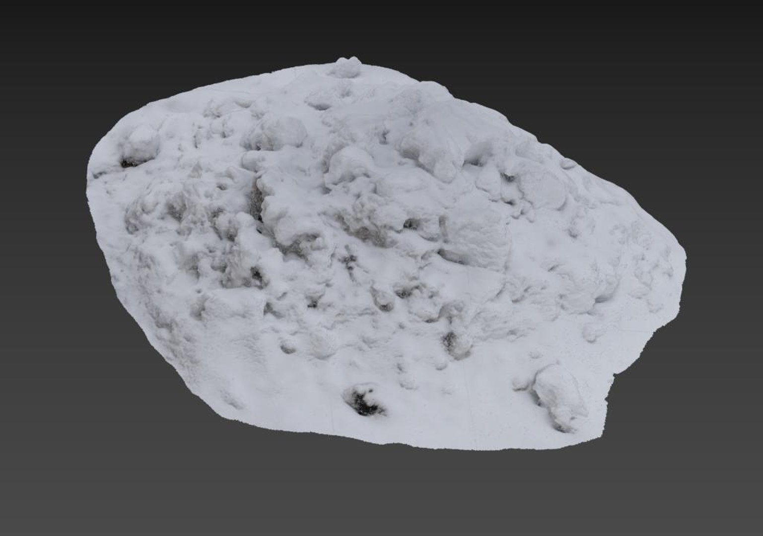 Ultra Realistic A Pile Of Snow Model - TurboSquid 1758473