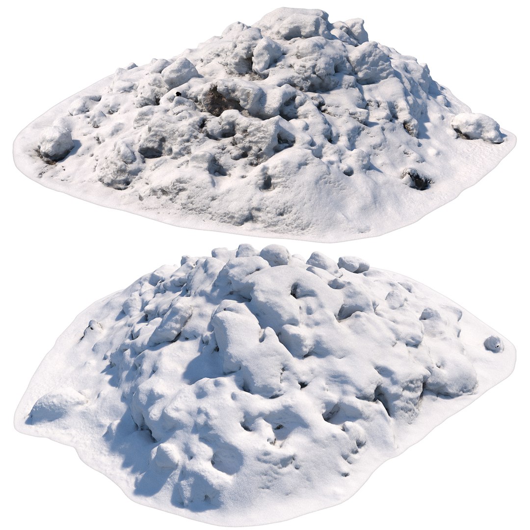 Ultra Realistic A Pile Of Snow Model - TurboSquid 1758473