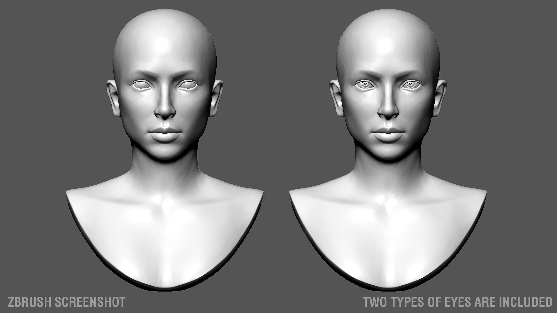3D Beauty Bust Sculpture Base Mesh Model - TurboSquid 1599158