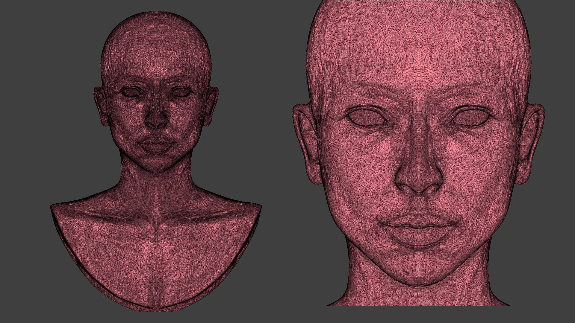 3D Beauty Bust Sculpture Base Mesh Model - TurboSquid 1599158