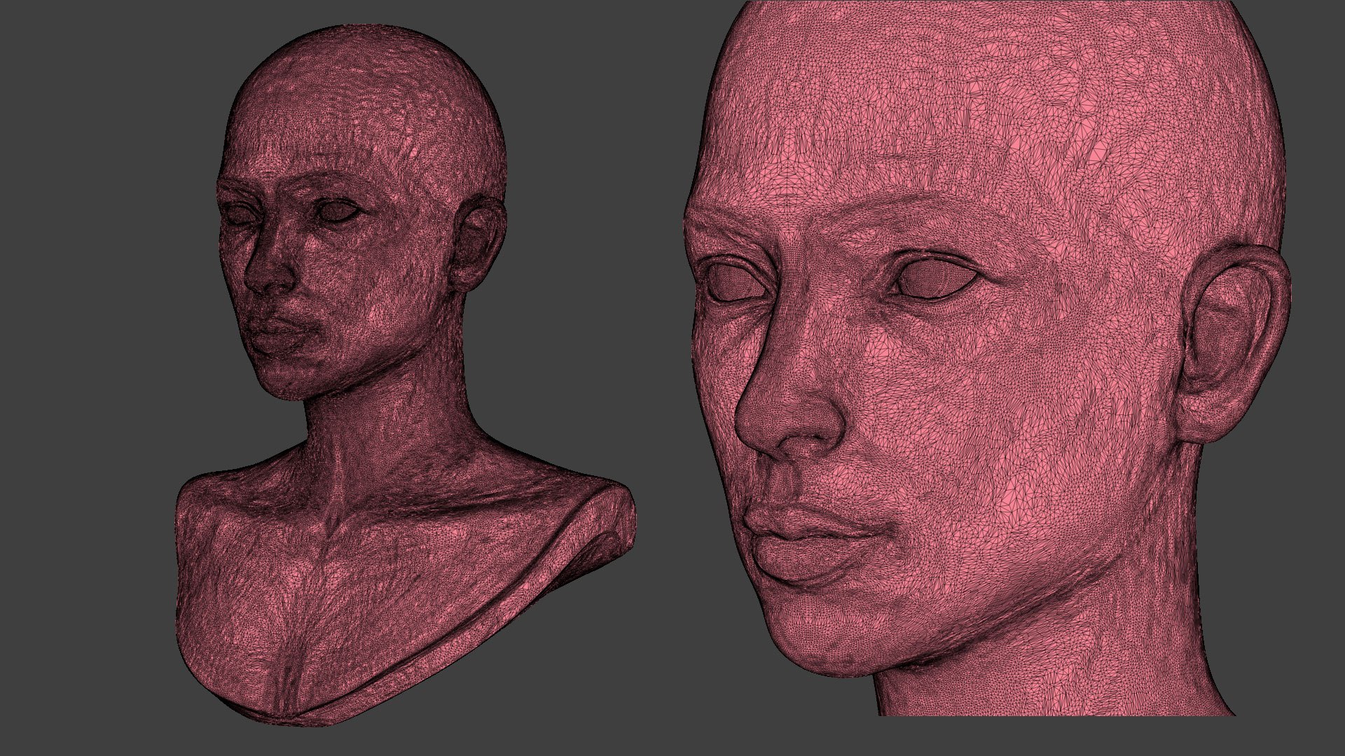 3D Beauty Bust Sculpture Base Mesh Model - TurboSquid 1599158