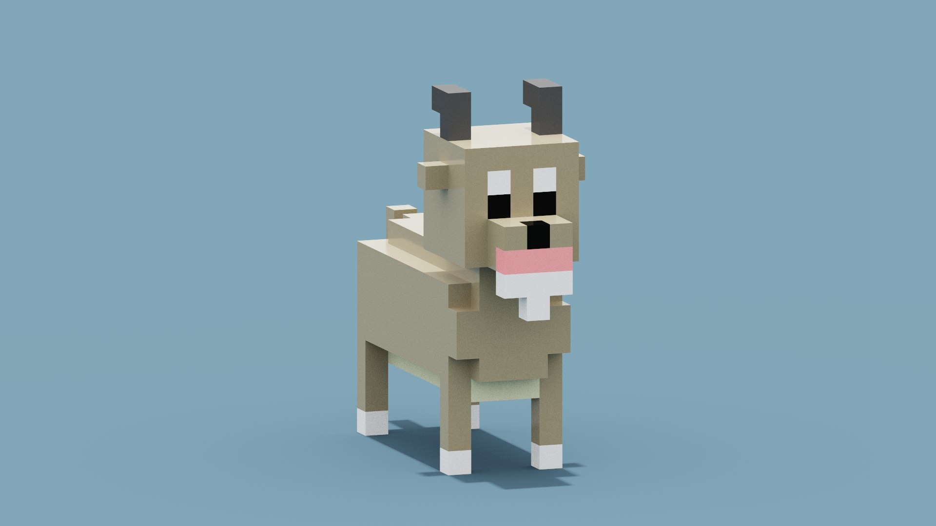 Voxel Goat 3D Model - TurboSquid 1912970