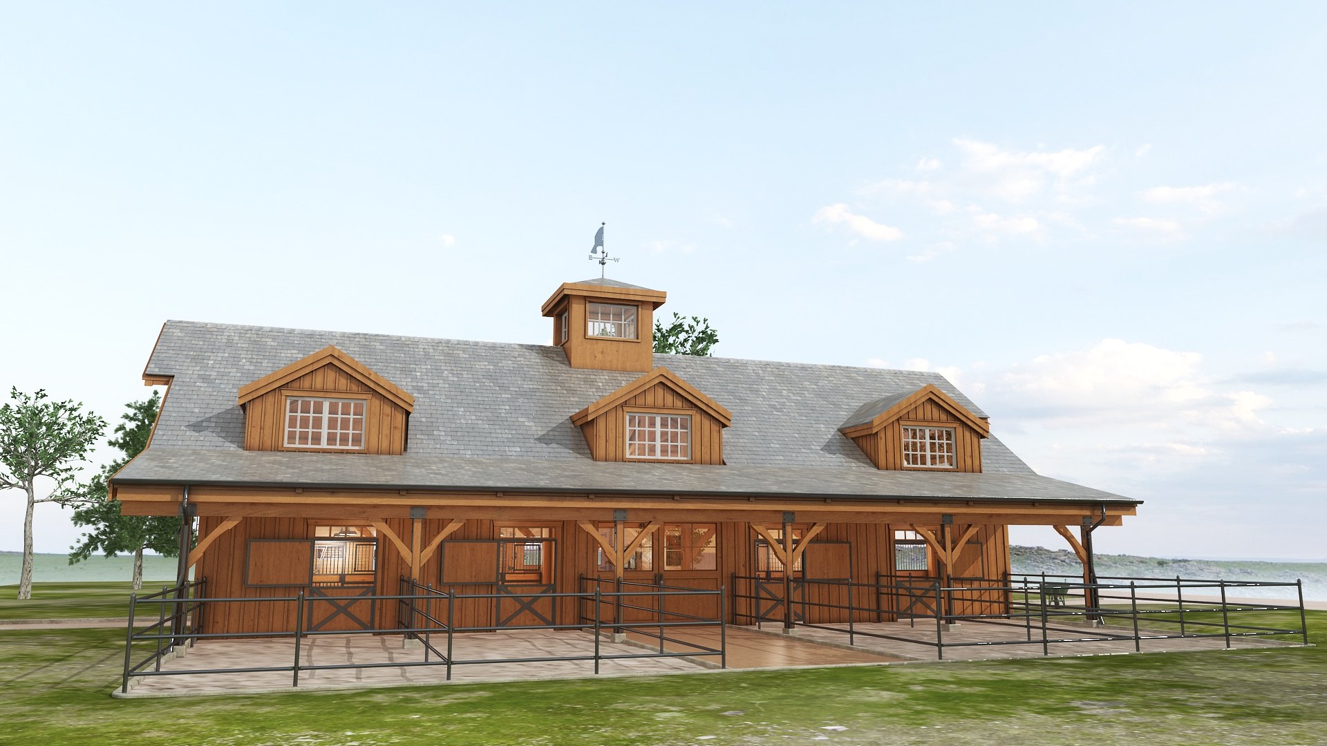 Horse Barn 3D Model - TurboSquid 2170413