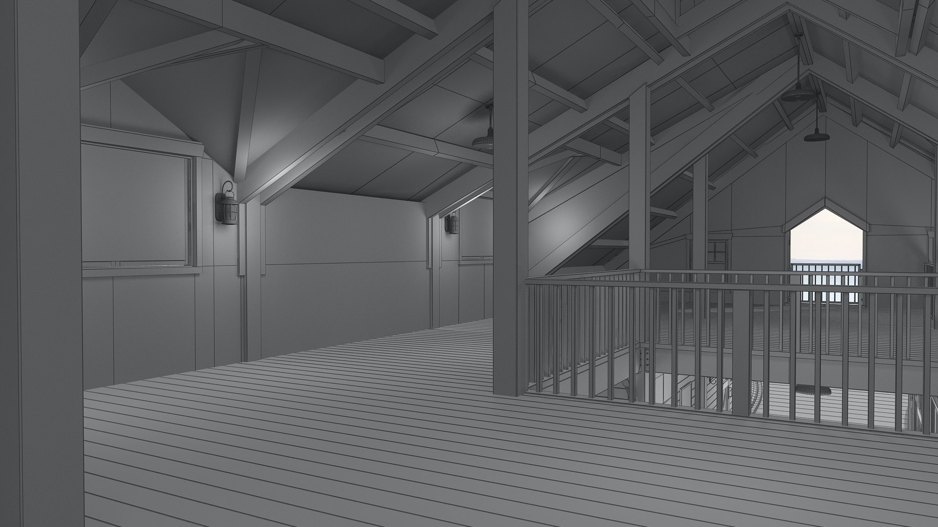 Horse Barn 3D Model - TurboSquid 2170413