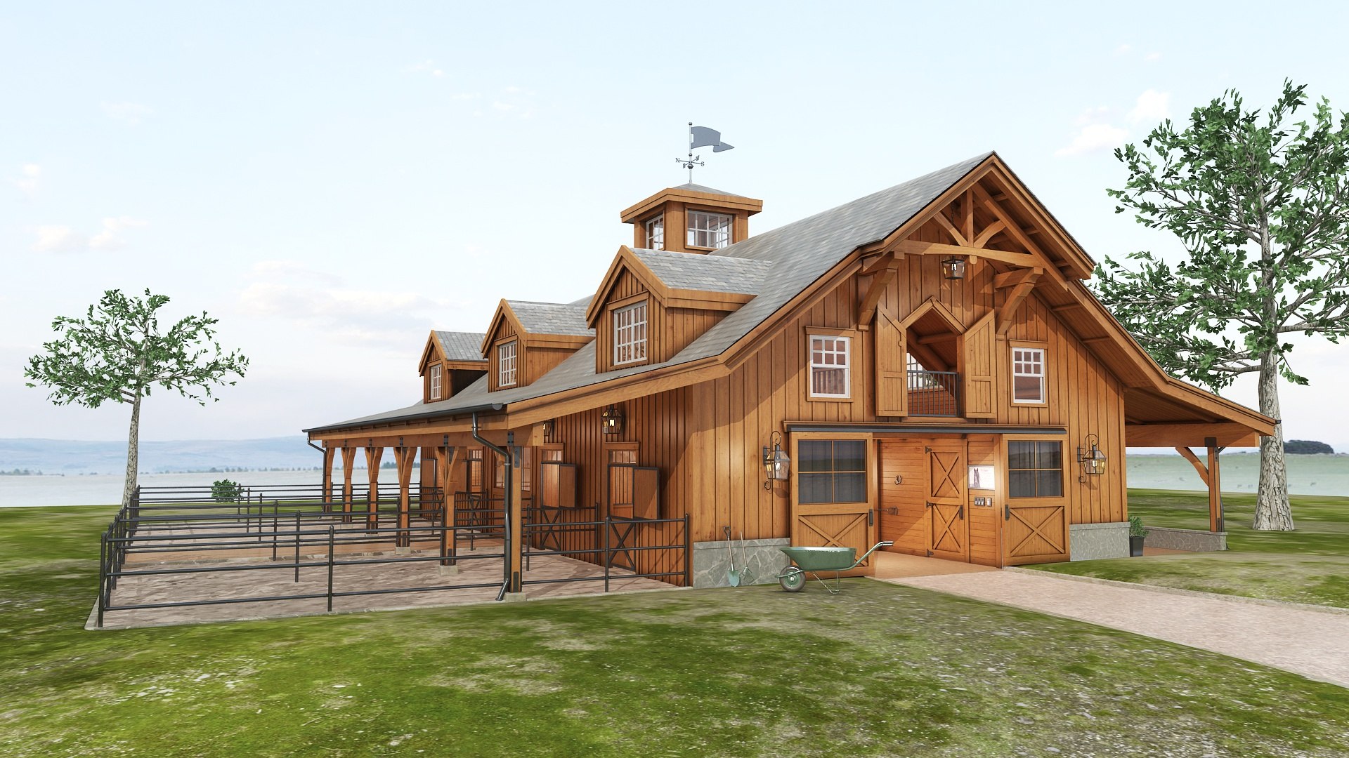 Horse Barn 3D Model - TurboSquid 2170413