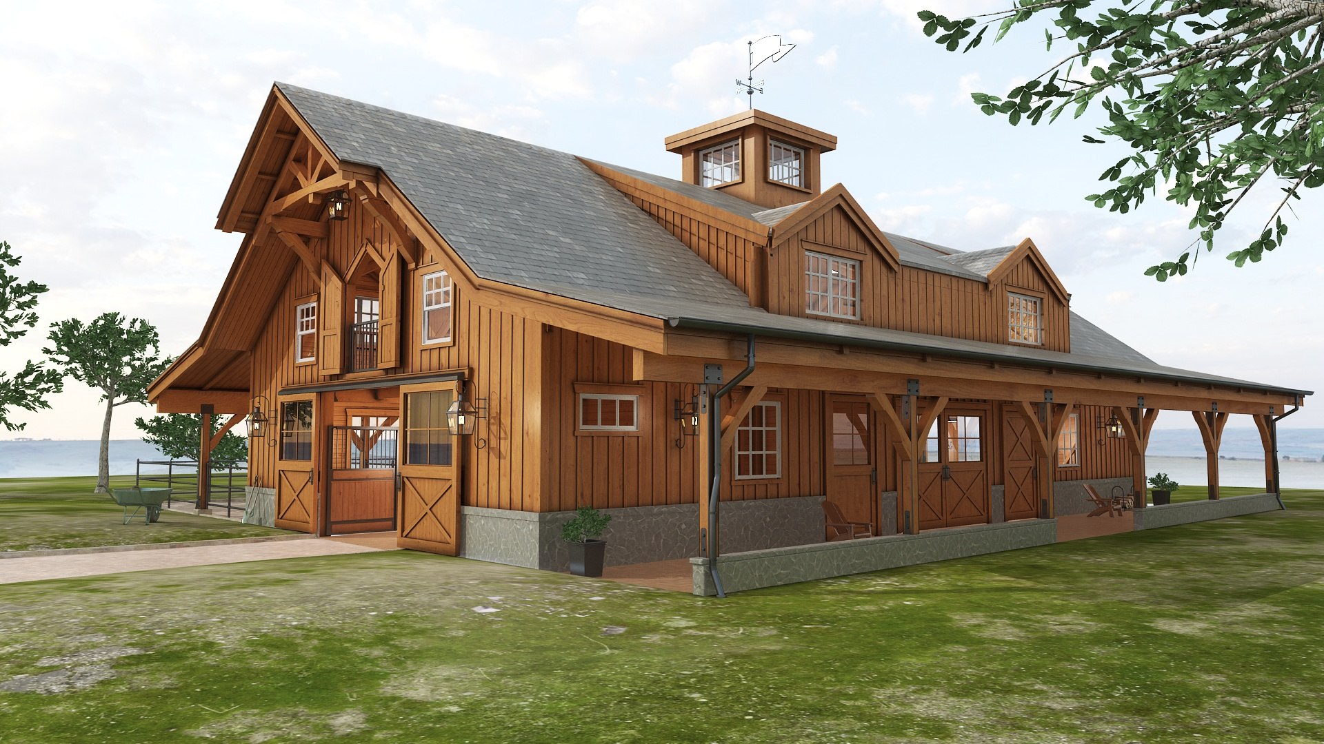 Horse Barn 3D Model - TurboSquid 2170413