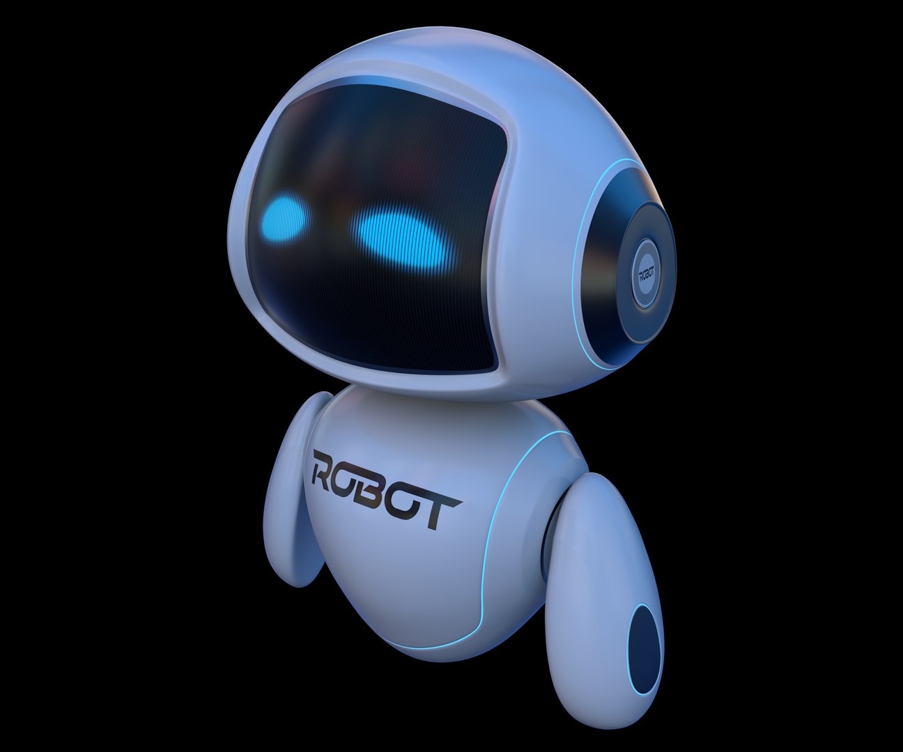 3D Cartoon Baby Robot Model - TurboSquid 2013806