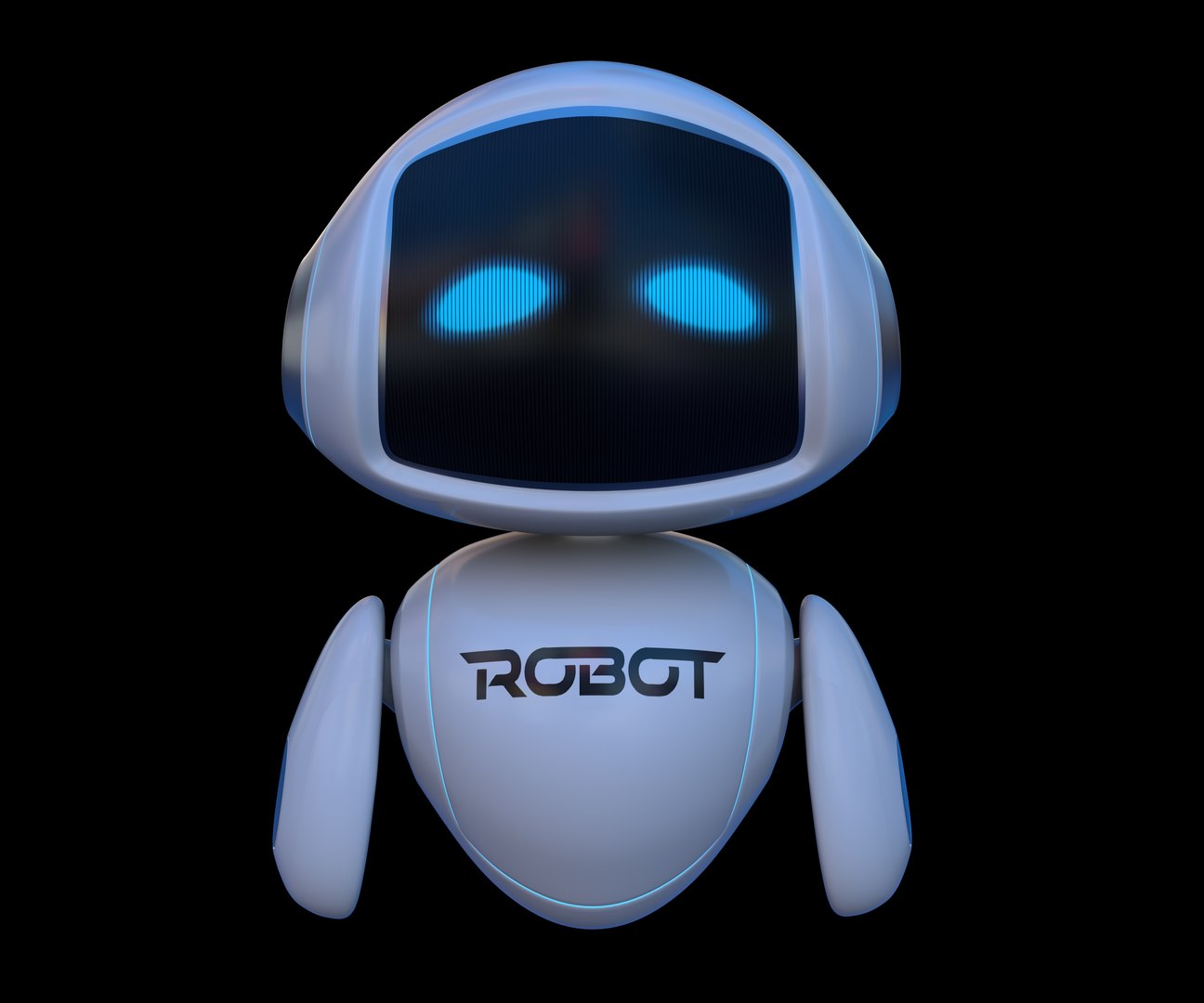 3D Cartoon Baby Robot Model - TurboSquid 2013806